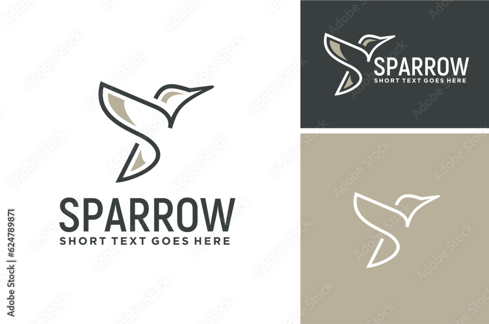 Flying Flapping Bird Wings for Aviation Aircraft Flight logo design ...