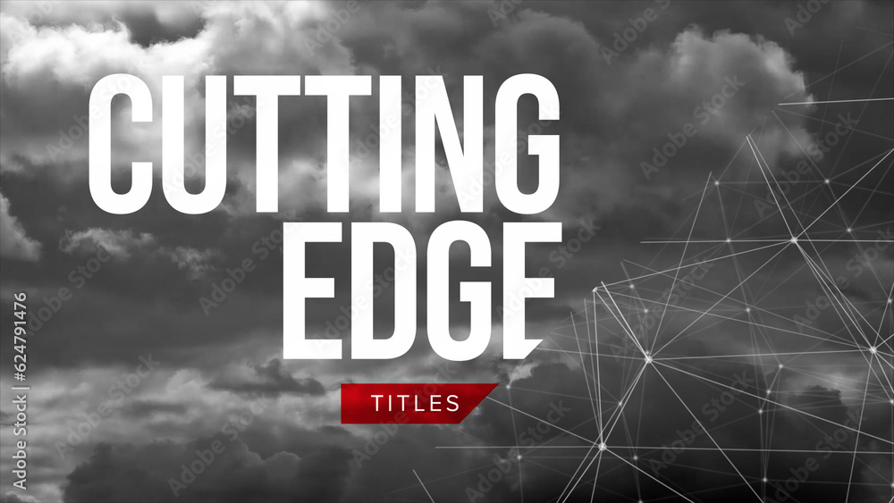 Cutting Edge Titles Stock Template | Adobe Stock