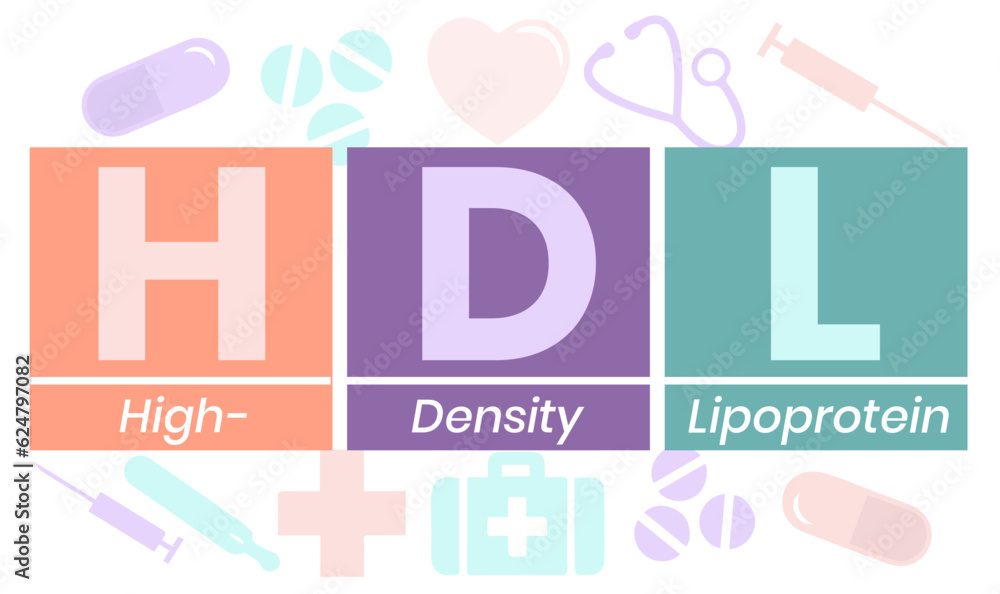 HDL High-Density Lipoprotein - one of the five major groups of ...