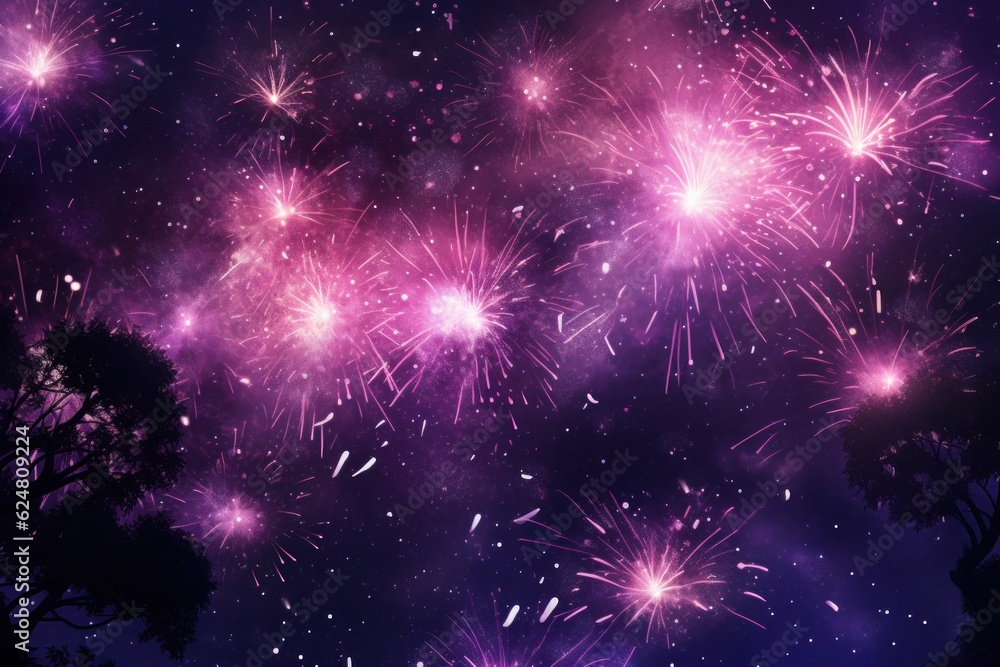 Purple Firework Clip Art