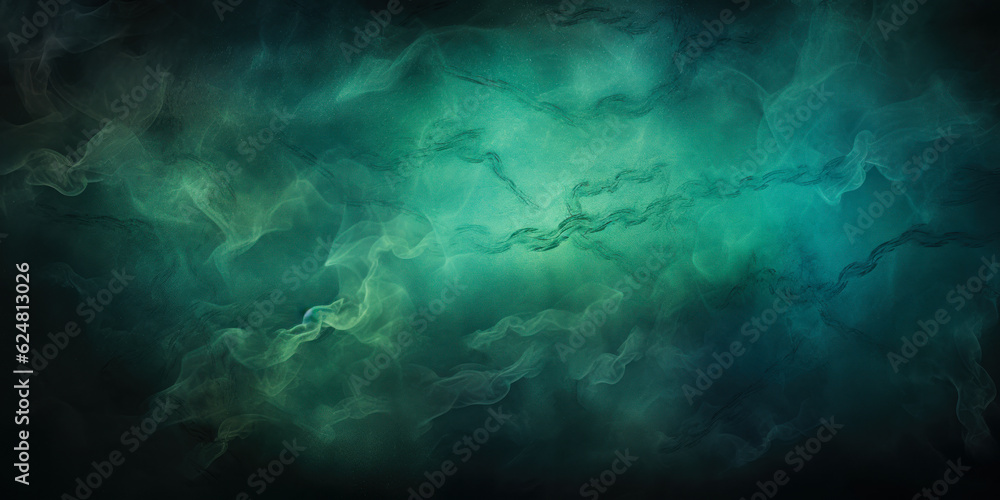 horror green blue clouds, grunge dark smoke texture, black haunted ...