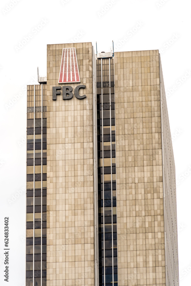 Frankfurter Büro Center, also known as FBC, a 40-storey, 142 m ...