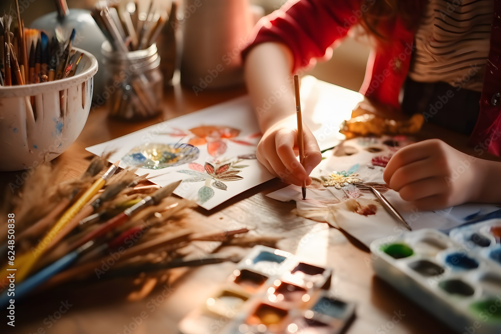 kids hands coloring painting craft ai generated art Stock Photo | Adobe ... kids hands coloring painting craft ai generated art Stock Photo | Adobe ...