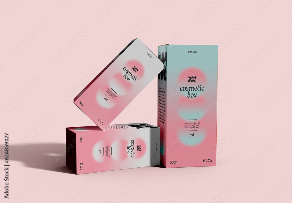 Box Collection Mockup Stock Template | Adobe Stock