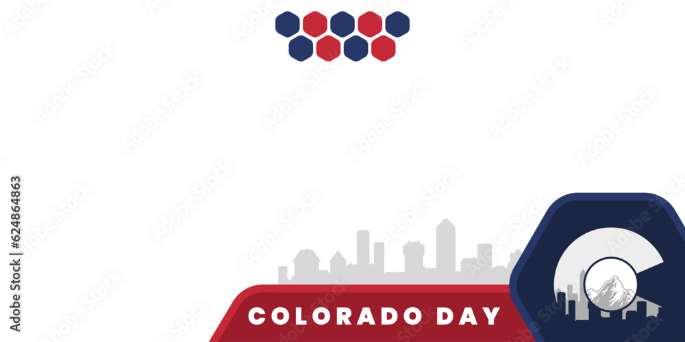 Colorado Day Background with copy space area. Suitable to place on ...