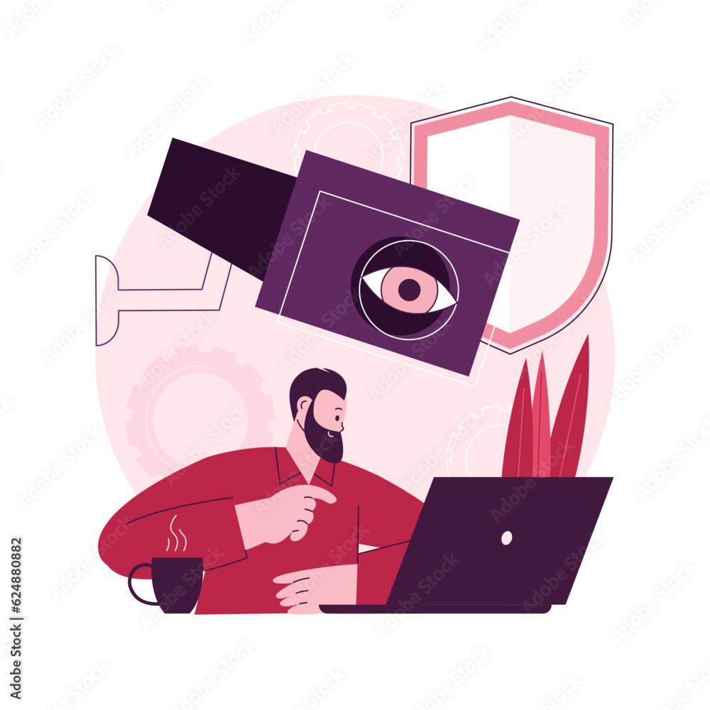 Video surveillance abstract concept vector illustration. Security ...