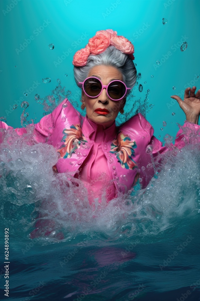 An aged woman, defying ageist stereotypes, exudes kidult vibes in her ...