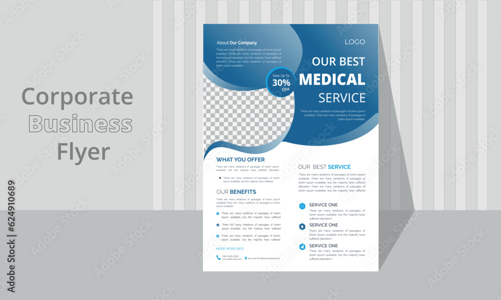Medical poster flyer pamphlet brochure cover design layout space for ...