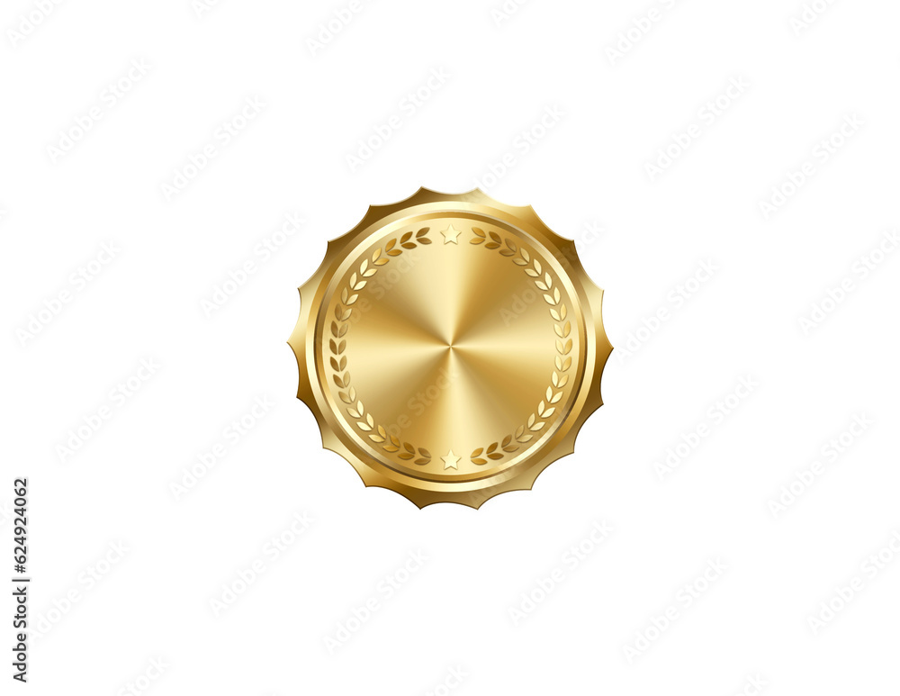 Professional Shiny Gold Medal Award Transparent Background Stock ...
