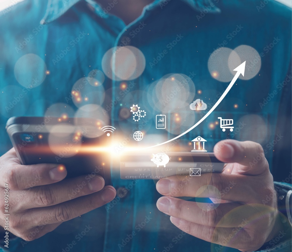 Digital transformation concept for next generation technology Stock ...