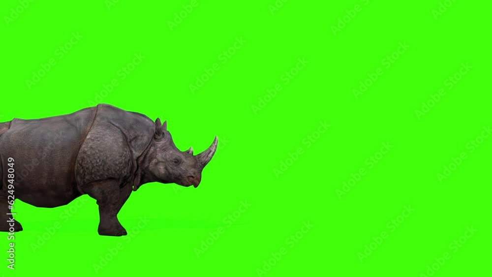 3D Rhino fast enters the left side and out on the right side in ...