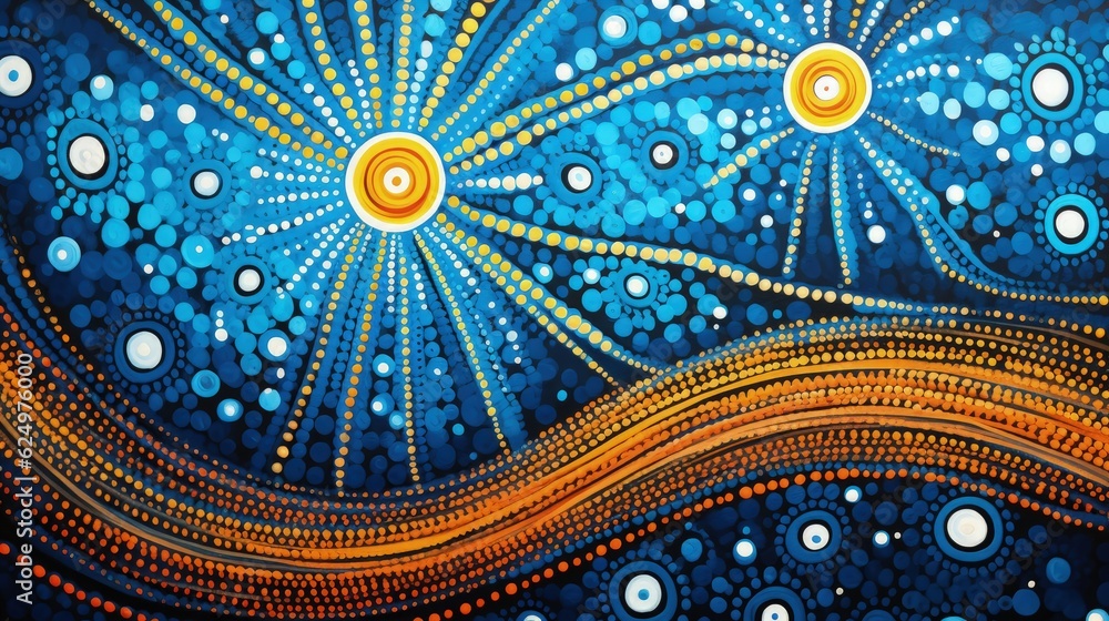 Colorful background with indigenous patterns, culture concept ...