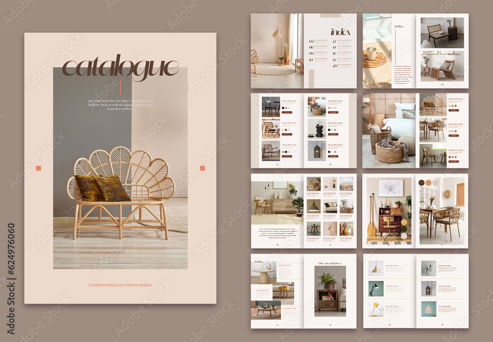 Catalogue Layout Stock Template Adobe Stock