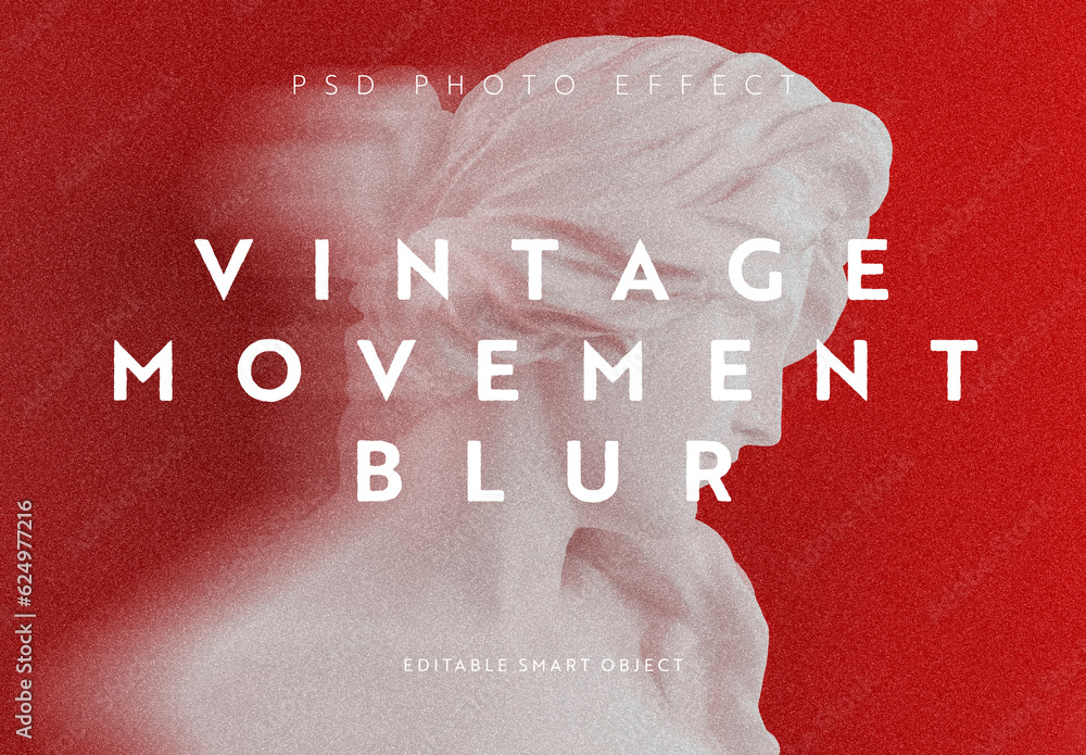 Vintage Movement Blur Photo Effect Stock Template | Adobe Stock