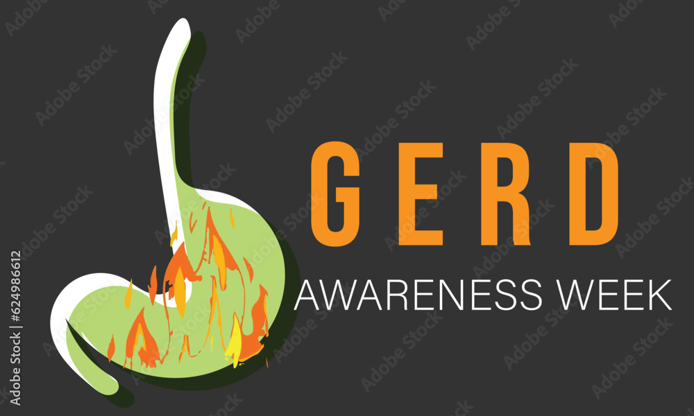 GERD Awareness week. background, banner, card, poster, template. Vector ...
