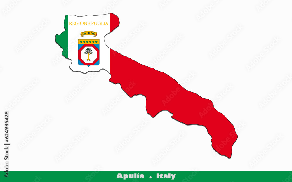 Apulia Flag - Regions of Italy (EPS) Stock Vector | Adobe Stock