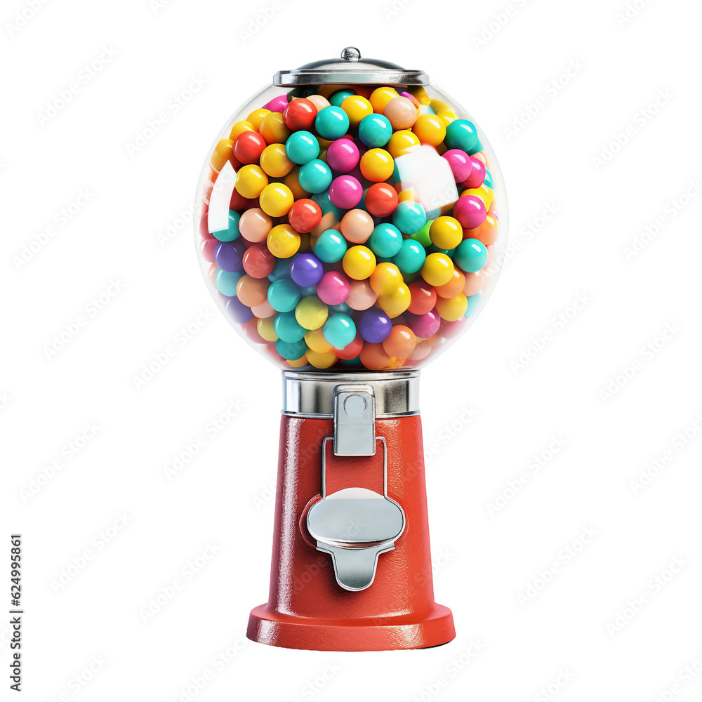 Gumball machine. isolated object, transparent background Stock Photo ...