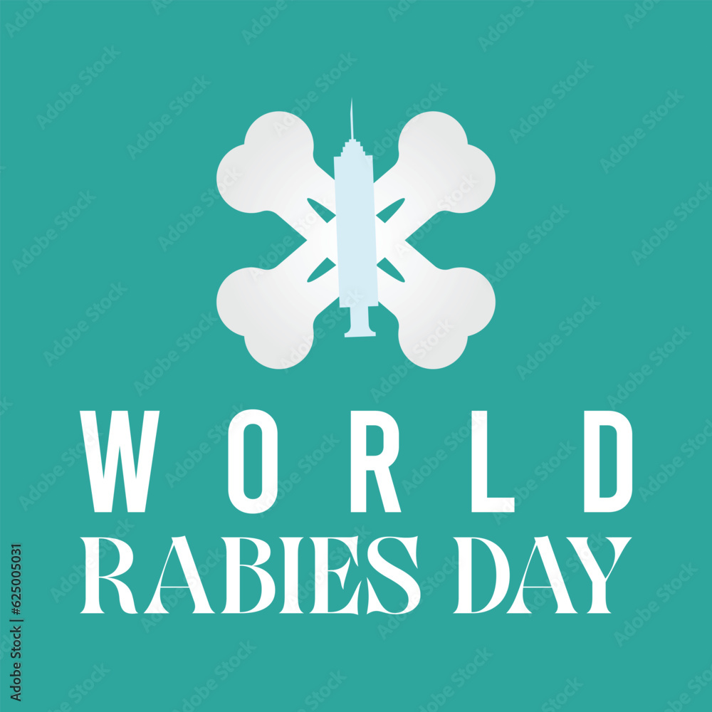 World Rabies day is observed every year on 25 September. banner, poster ...