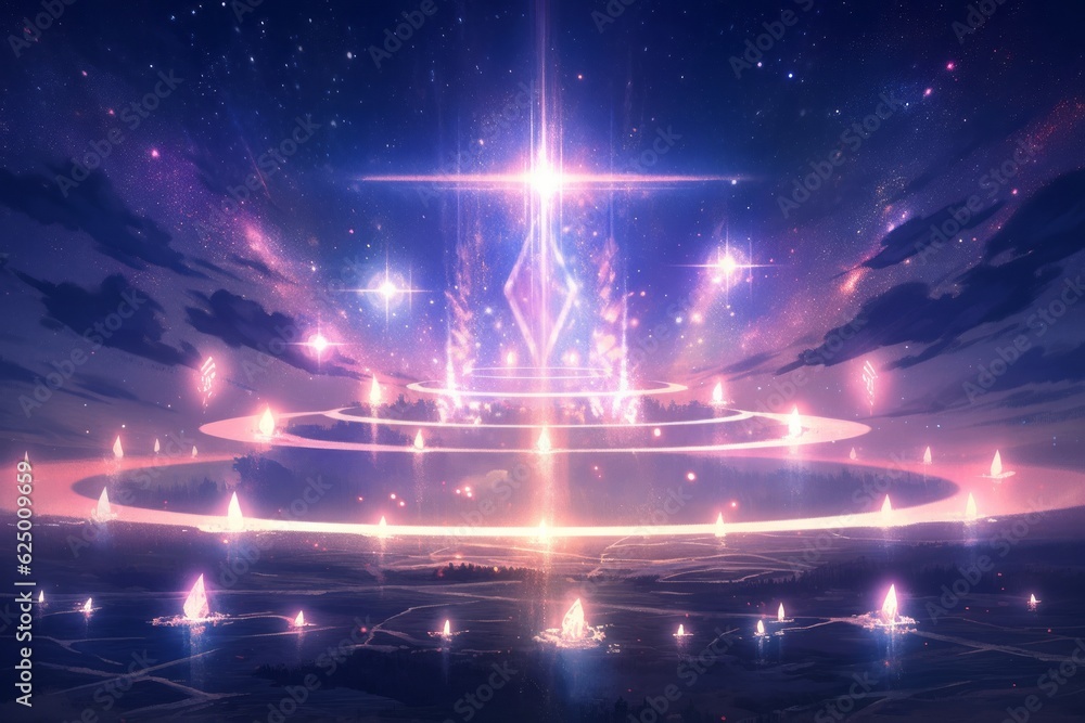 Cosmos Mágico: Arte de Anime que Fusiona Adivinación, Espiritualidad y ...
