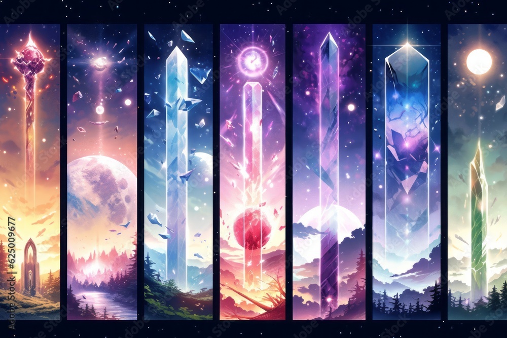 Cosmos Mágico: Arte de Anime que Fusiona Adivinación, Espiritualidad y ...