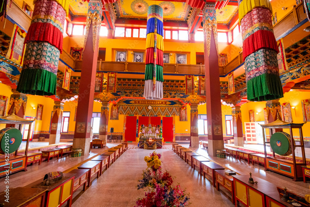 Dechen Choekhor Buddhist Monastery, Kullu Stock Photo | Adobe Stock
