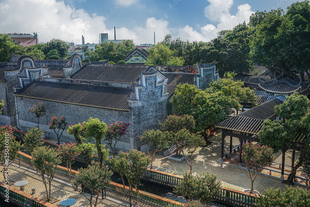 Guangzhou, Guangdong, China. Baomo Garden is located in Panyu District. The garden features ...