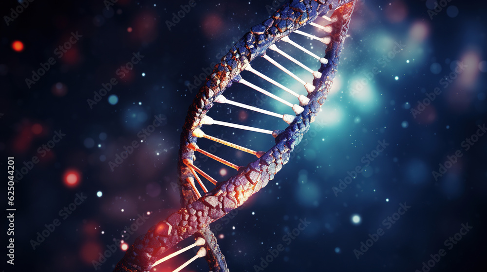 Colorful DNA helix structure. Biology science background Stock ...