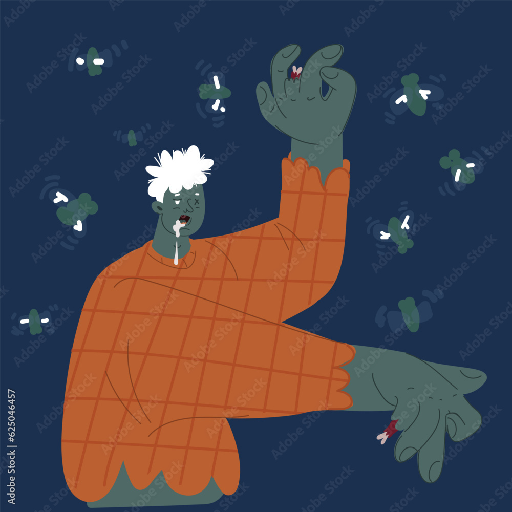 Cartoon vector illustration of Comic book style zombie Stock Vector ...