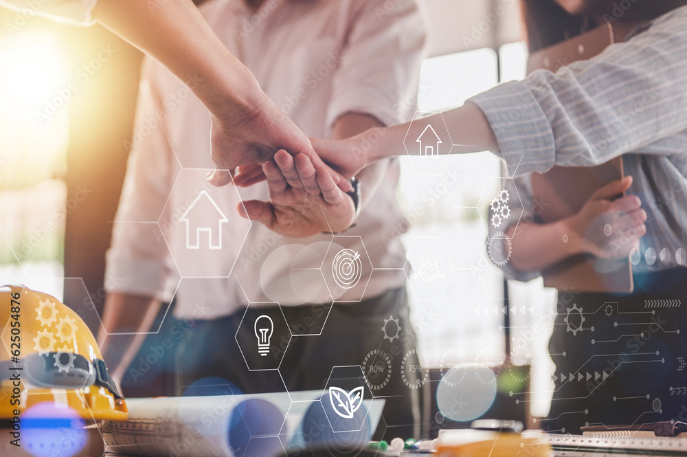 join hands, blueprint, technology, iot, architect, project, discussion ... join hands, blueprint, technology, iot, architect, project, discussion ...