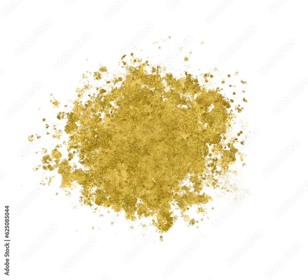 golden stain gold paint smear stroke stain set. Abstract gold ...