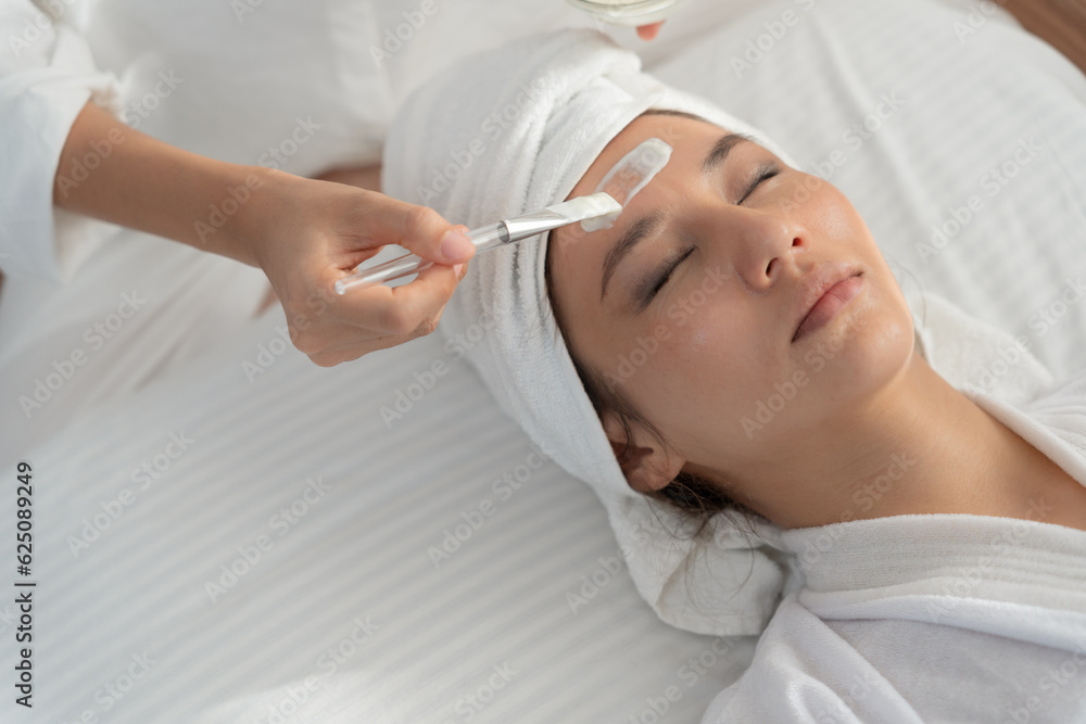 Beautiful woman spa and treatment skin of face. face of a healthy woman ...
