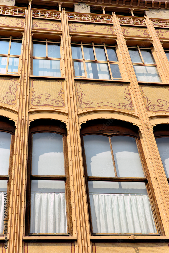 Brussels, Belgium, Europe - Hotel van Eetvelde house designed in 1895 ...