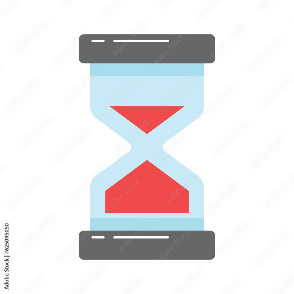 An icon of hourglass in modern flat style, customizable vector Stock ...