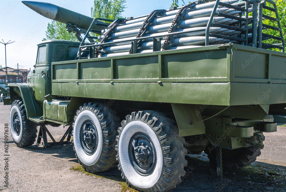 Soviet and Russian multiple rocket launchers. Field jet system. A ...