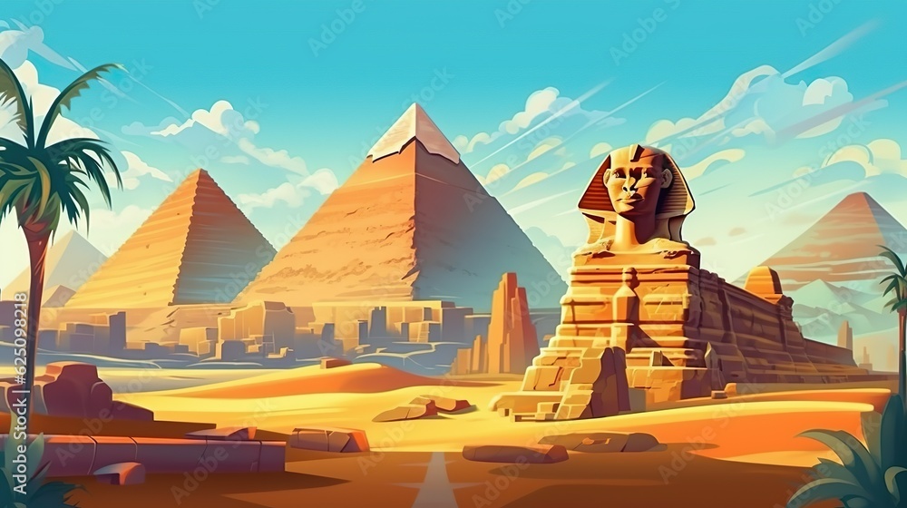 Abstract background Egypt. Unforgettable banner design by incorporating ...