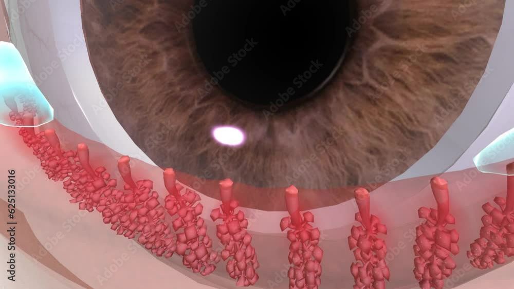 Blepharitis and Meibomian Gland Dysfunction (MGD) is when hardened oils ...