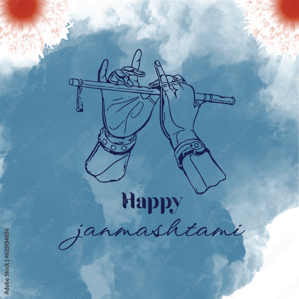 krishna, festival, editable, holy, graphic, vector, design, vishnu ...