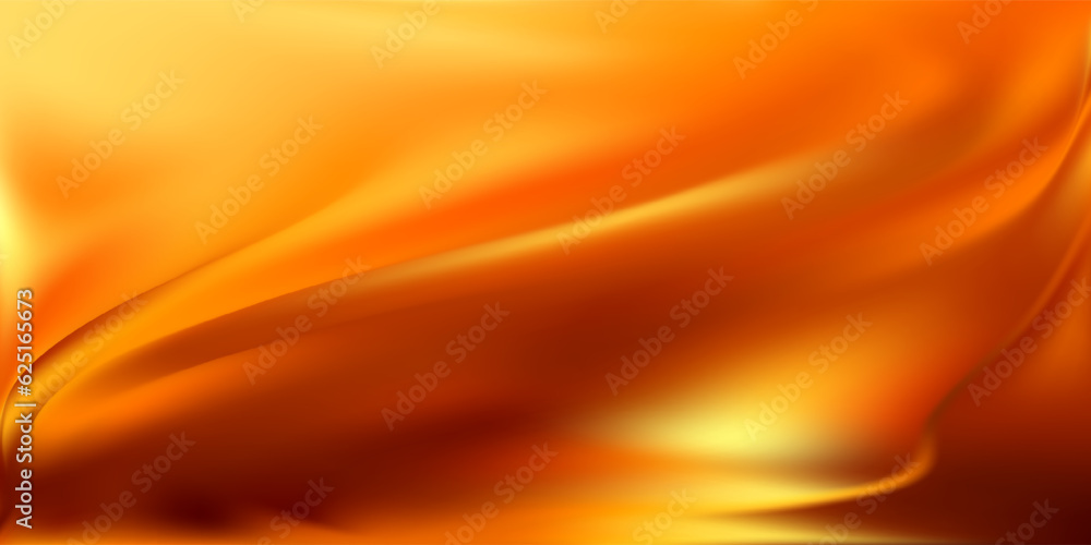 Luxurious amber gold background with waves. Pattern with overflows of ...