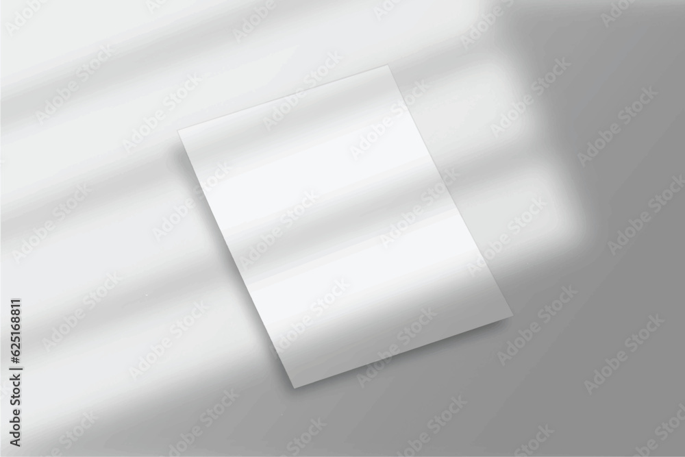 Realistic empty Blank white flyer mockup Paper Leaflet, Flyer ...