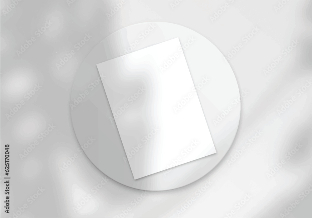 Realistic empty Blank white flyer mockup Paper Leaflet, Flyer ...