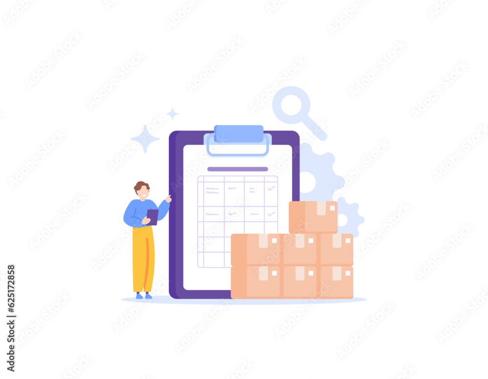 Inventory management. Stock take dan stock opname. check the amount of ...