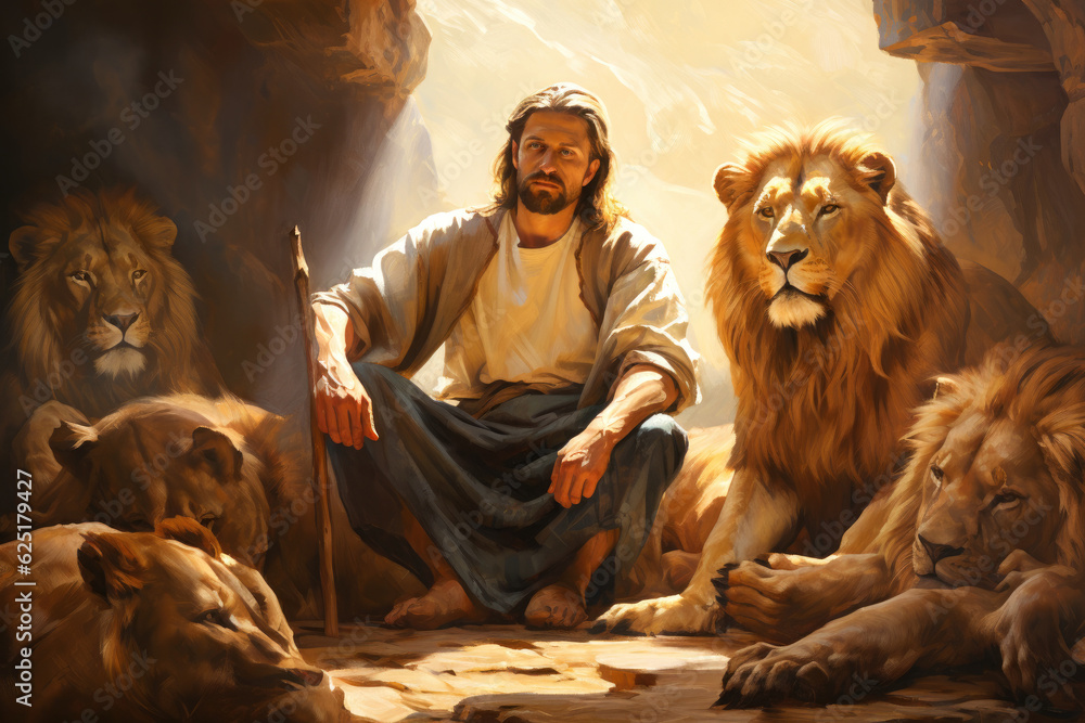 Daniel at the Lions Den Jesus Christ Lion of the Tribe of Judah ...