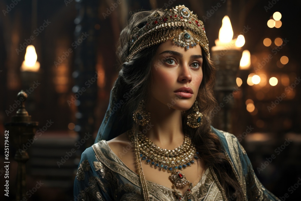 Queen Esther Hadassa wife of the Persian king Ahasuerus Xerxes I ...