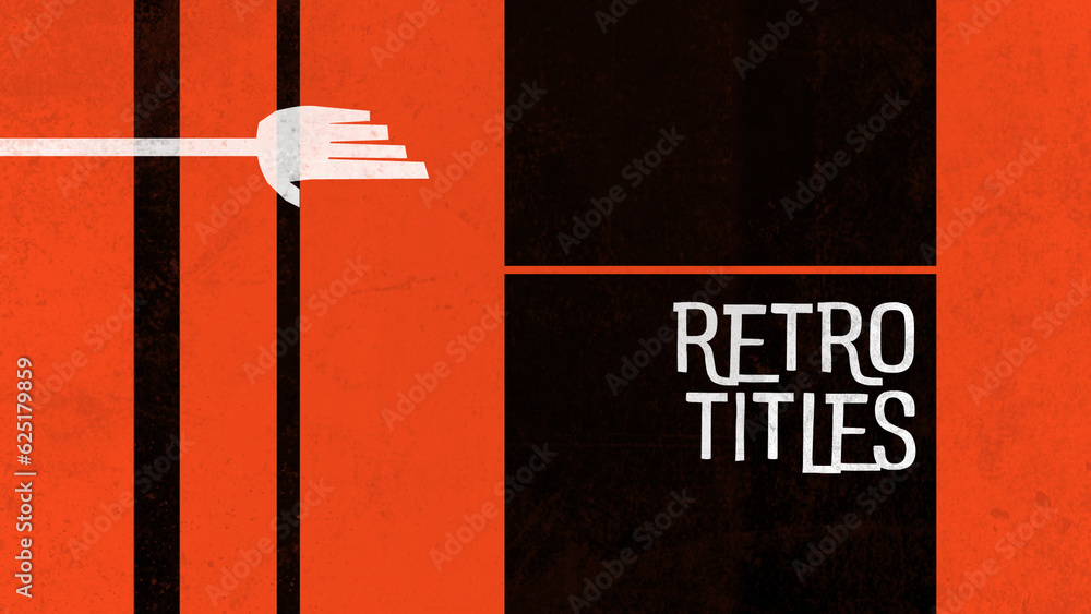 Retro Graphics Title Sequence Stock Template | Adobe Stock