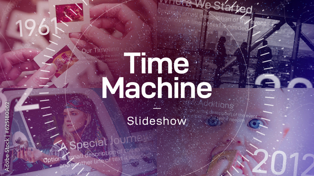 Time Machine Slideshow Stock Template | Adobe Stock