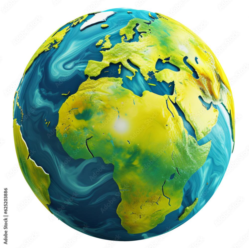 Earth planet ilustration icon isolated on the transparent background ...