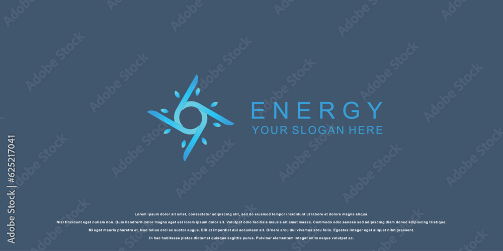 Simple energy logo design with modern style| electrical logo| green ...
