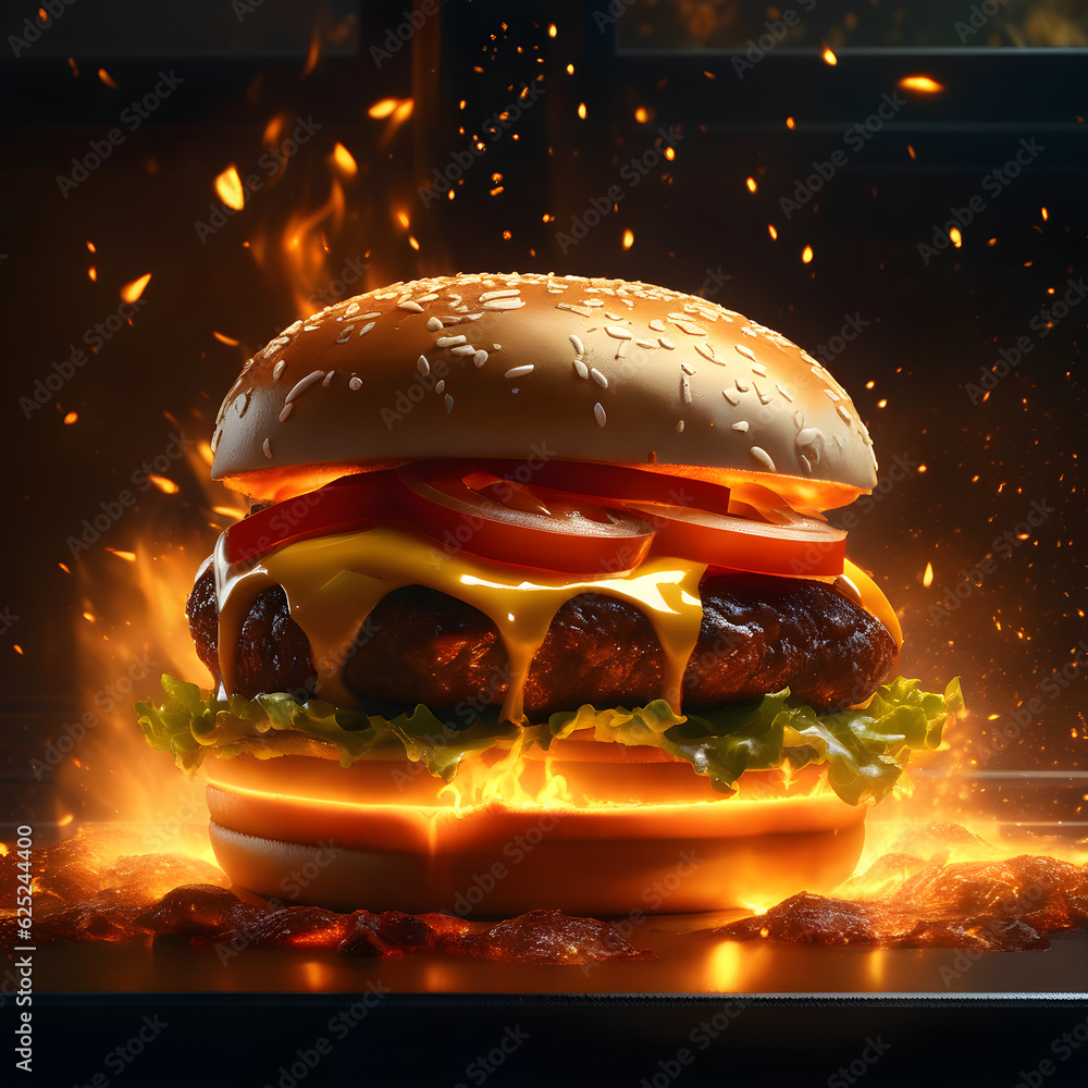 Burning Delight: The burger that challenges your senses with its ...