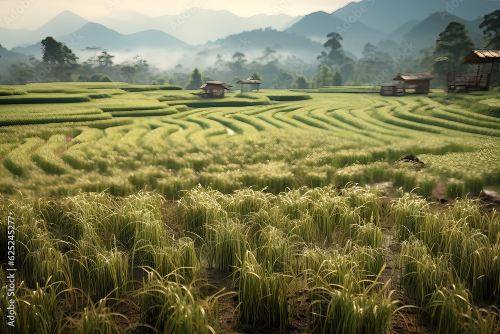 Rice field valley. The process of accelerated maturation of genetically ...