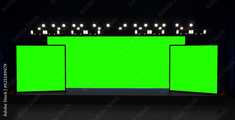 Empty stage design for mockup and corporate identity, display. Platform ...